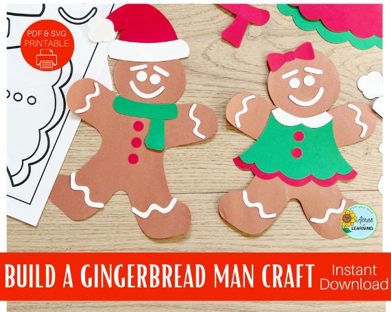 Plantilla De Niña De Jengibre Para Imprimir