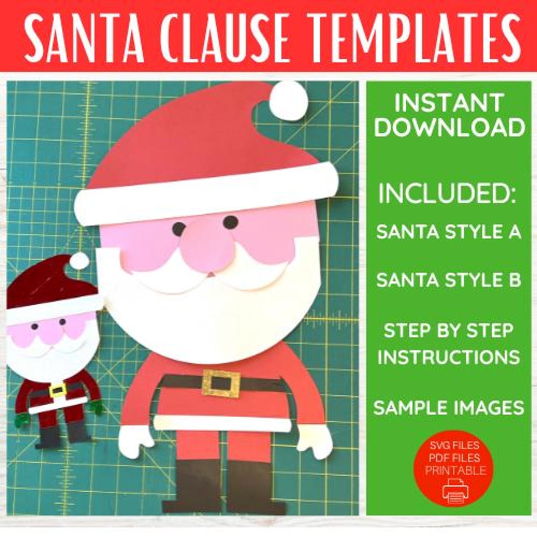 Build a Santa Claus Paper Craft for Kids | Christmas Printable Template ...