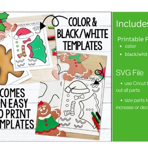 Build a Gingerbread Man Paper Craft for Kids | Christmas Printable ...