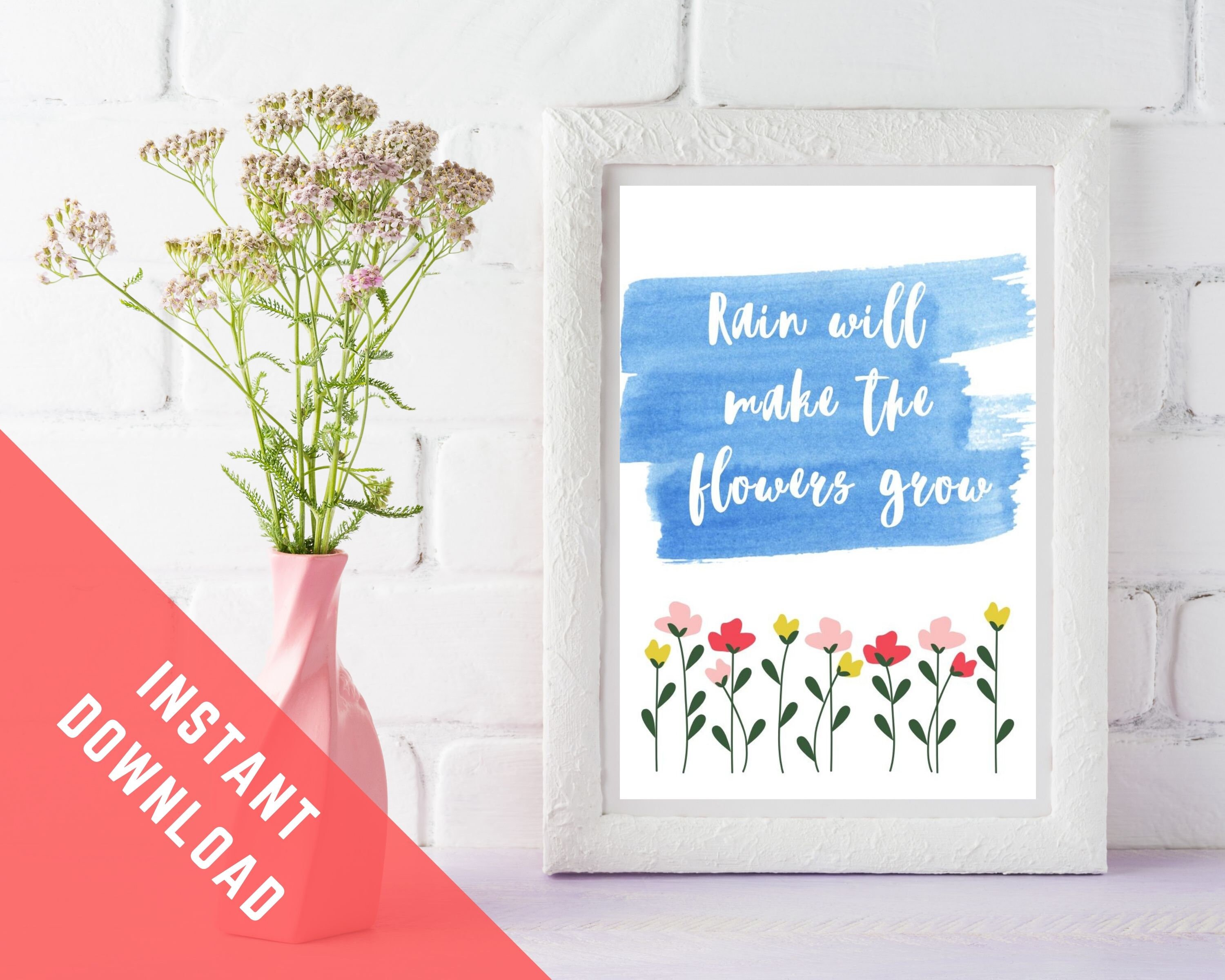 Les Miserables Quote Print Gardening Gift Instant Download "rain Will ...