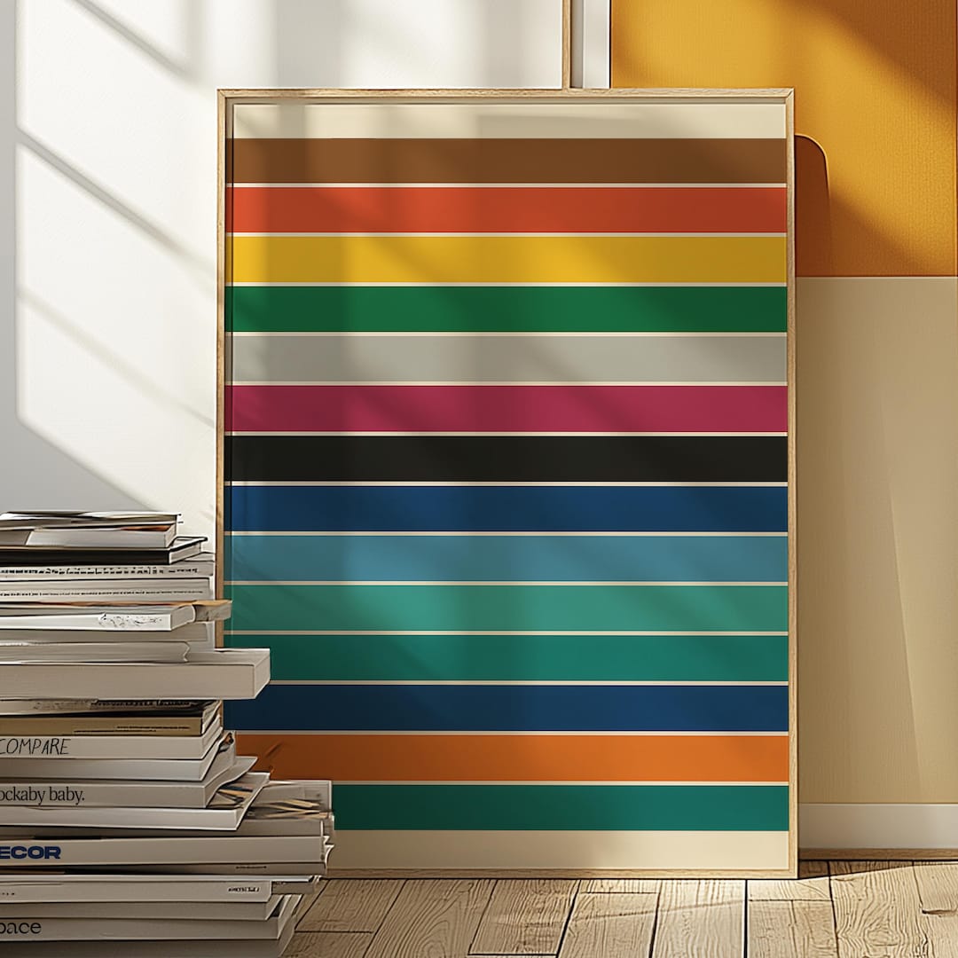 London Underground Line Colors Art Print: Minimalist Tube Map - Etsy