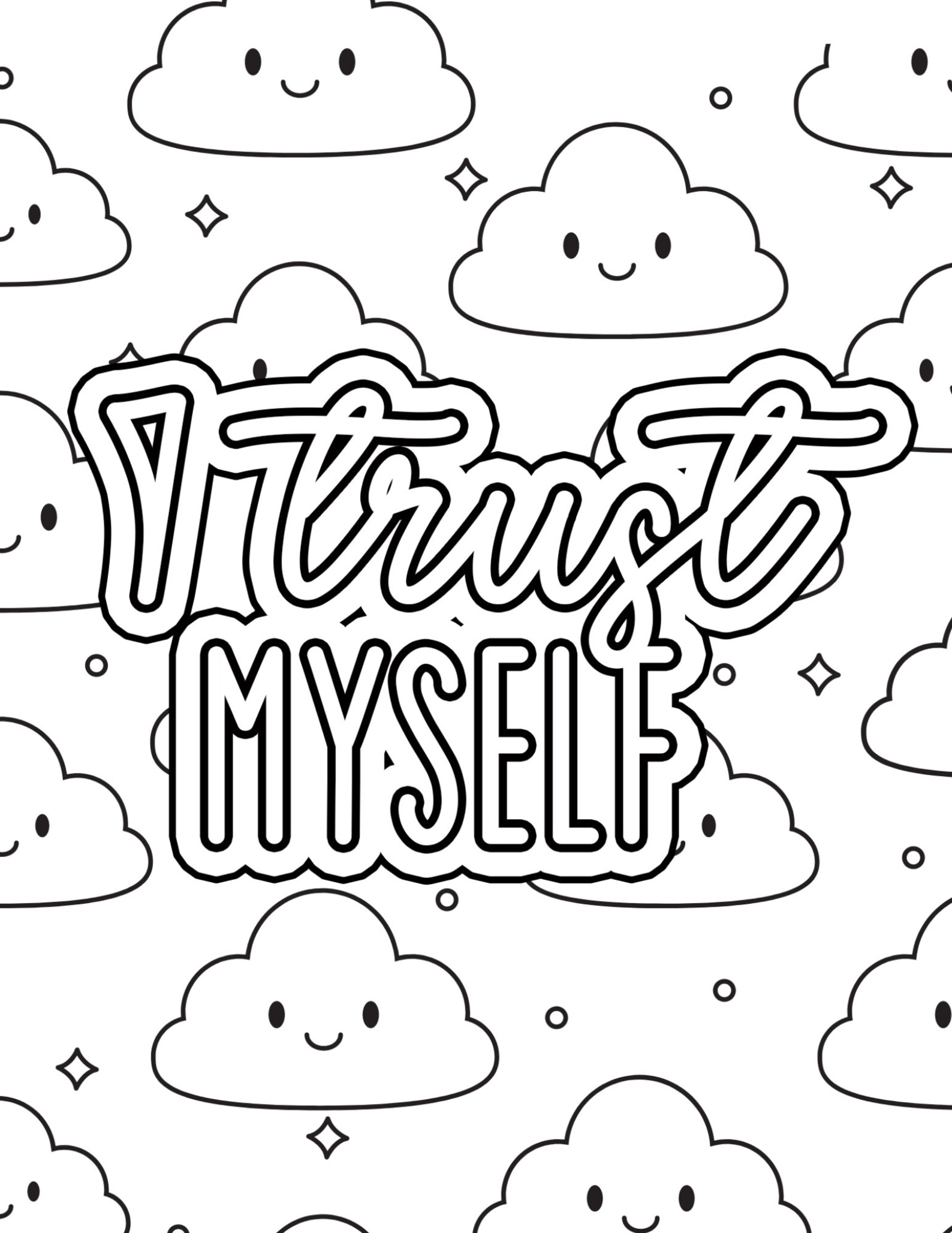 25 Printable Affirmation Coloring Pages for Kids! Print at Home Kids ...