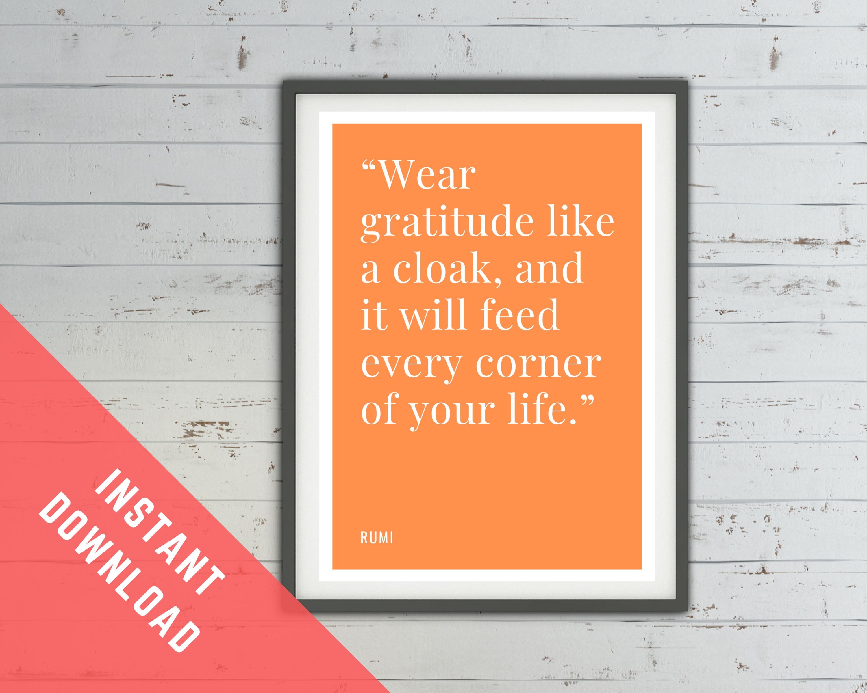 Printable Gratitude Quotes Printable Wall Art Set of 3, Gratitude ...