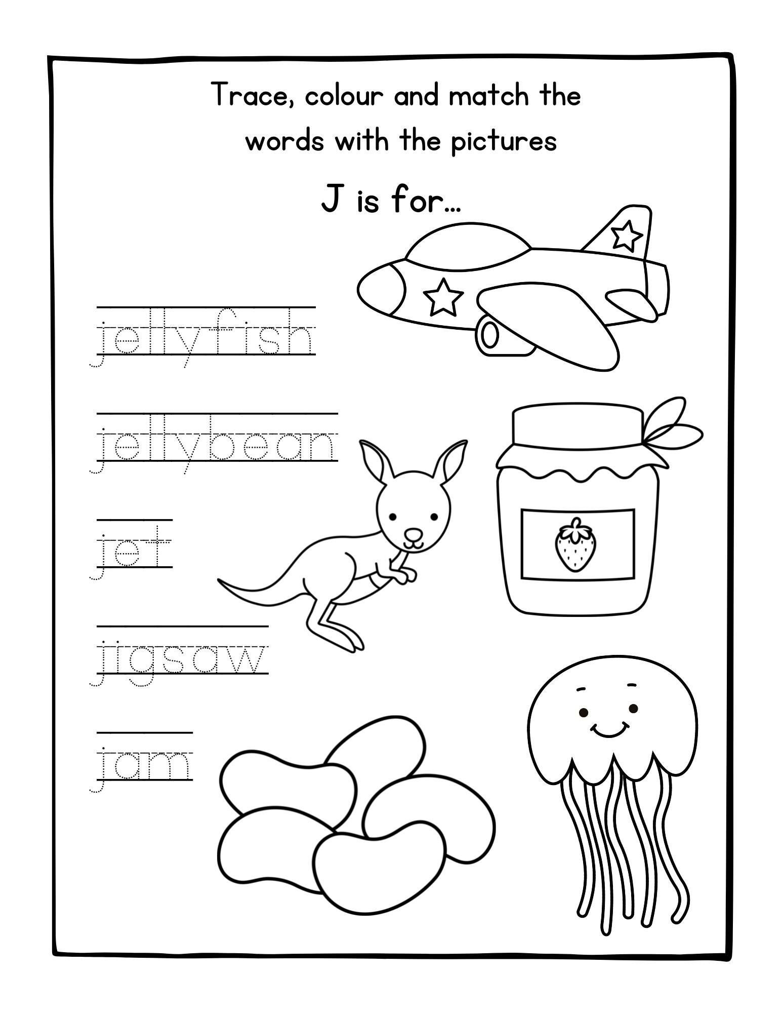 BUNDLE Letter Tracing and Alphabet Printable Worksheets. - Etsy