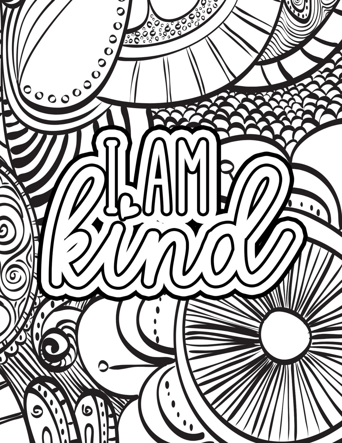 25 Printable Affirmation Coloring Pages for Kids! Print at Home Kids ...