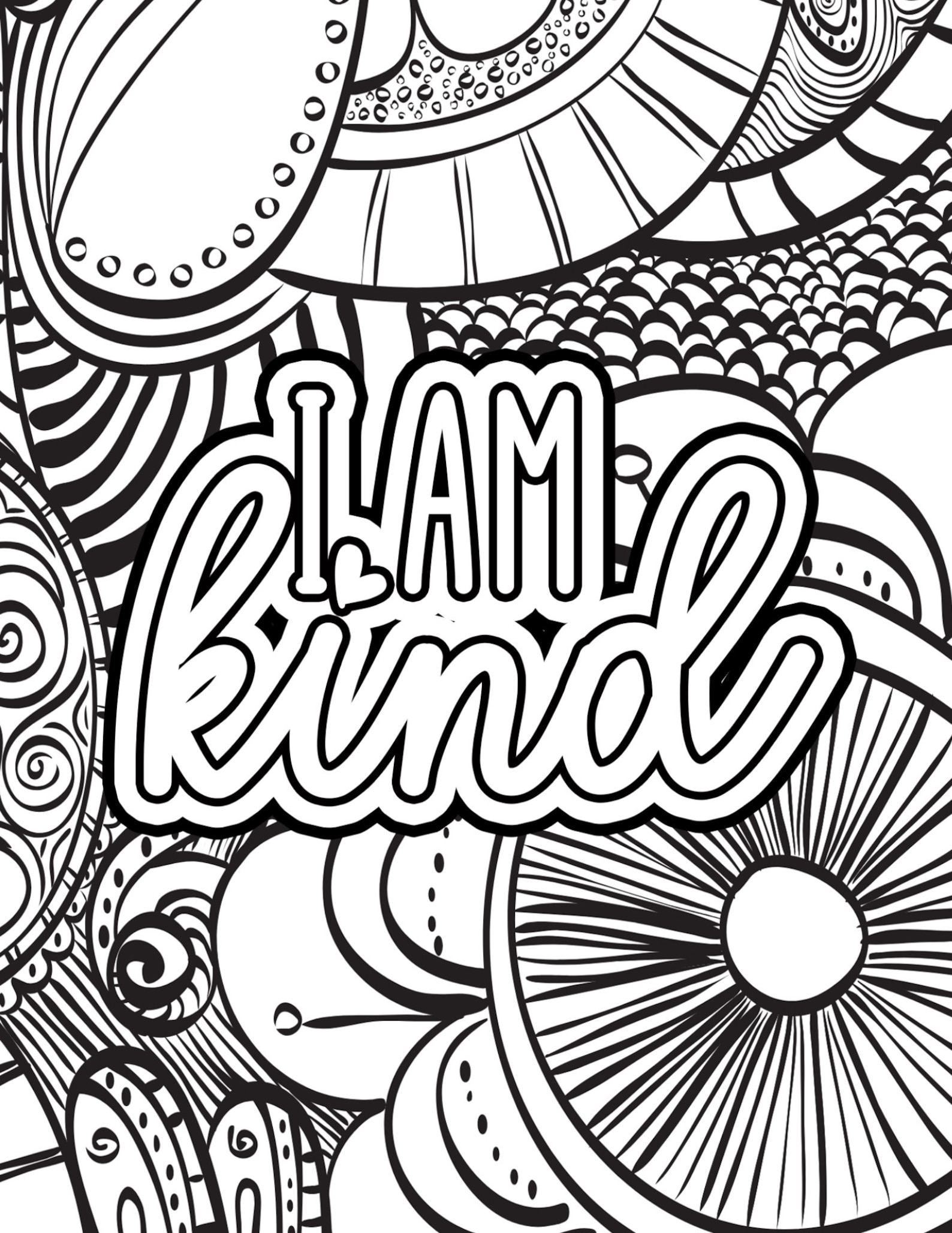 25 Printable Affirmation Coloring Pages for Kids! Print at Home Kids ...