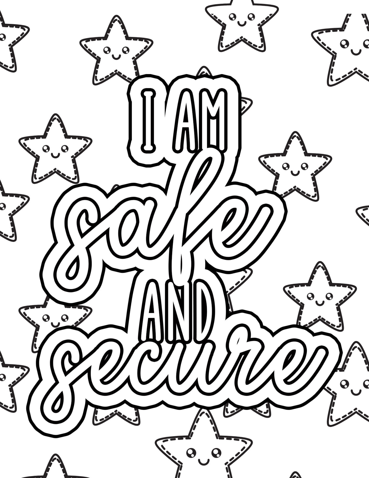 25 Printable Affirmation Coloring Pages for Kids! Print at Home Kids ...