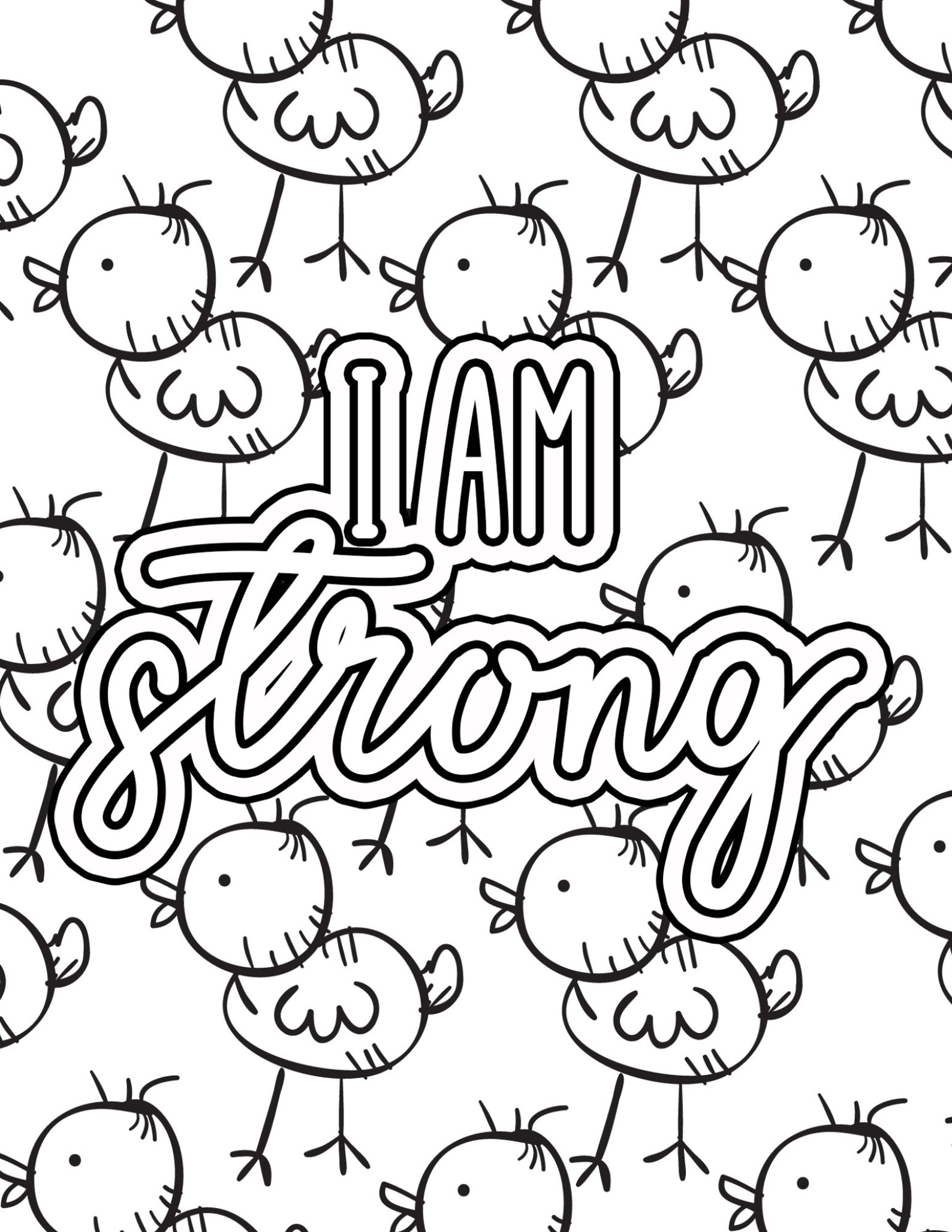 25 Printable Affirmation Coloring Pages for Kids! Print at Home Kids ...