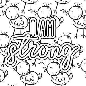 25 Printable Affirmation Coloring Pages for Kids! Print at Home Kids ...