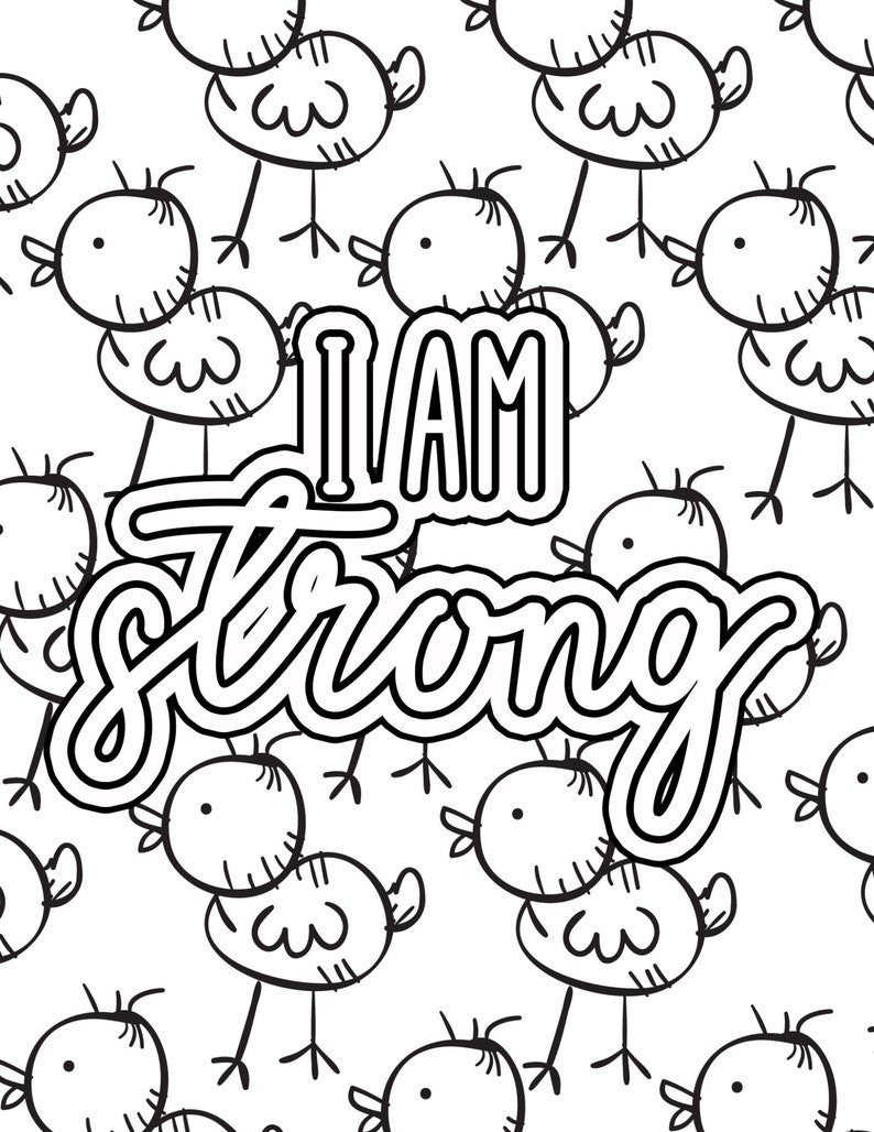 25 Printable Affirmation Coloring Pages for Kids! Print at Home Kids ...