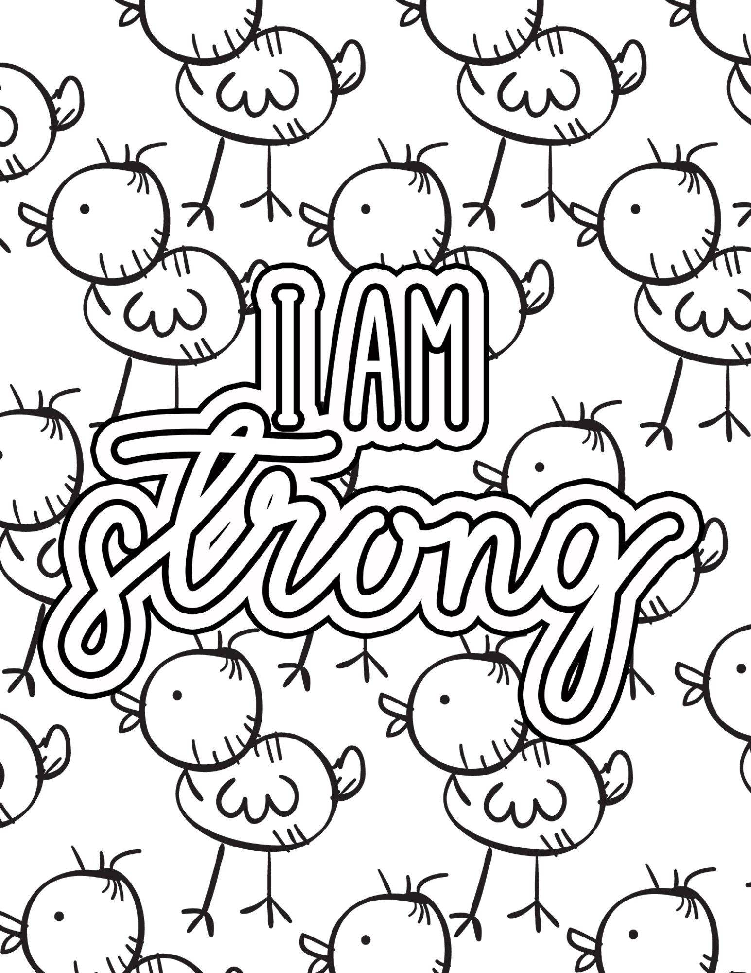25 Printable Affirmation Coloring Pages for Kids! Print at Home Kids ...