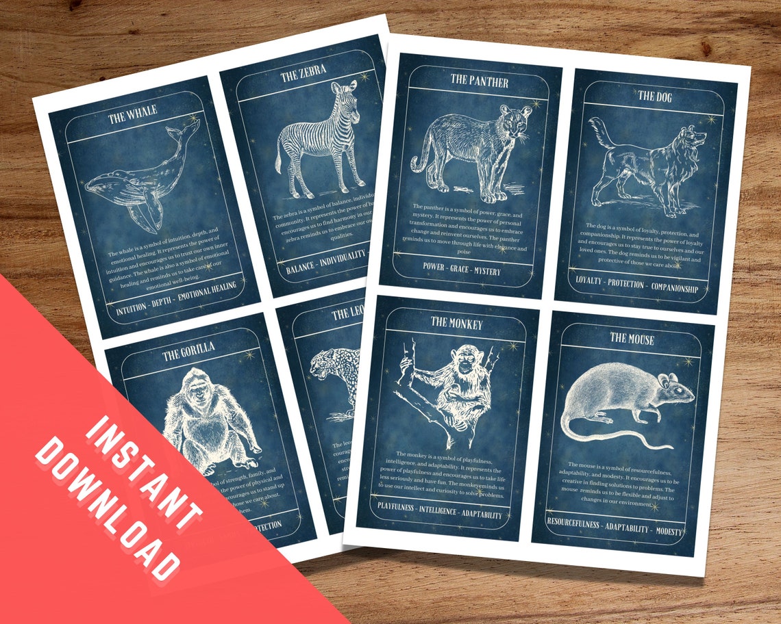 Printable Oracle Cards. Printable Oracle Deck. Instant Digital Download ...