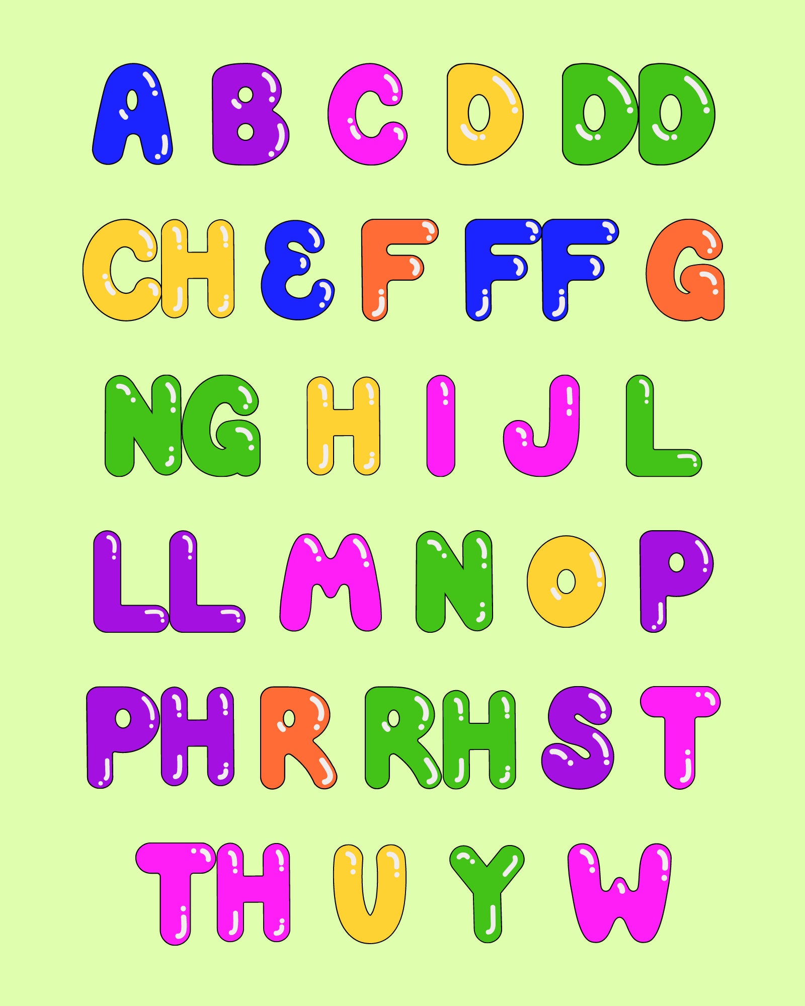 Welsh Alphabet, Numbers and Colours Posters Set. 3 Piece Wall Art Print ...