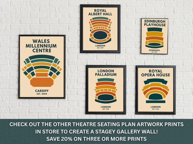 Royal Opera House Seating Plan Print, London Theatre Wall Art, Opera ...