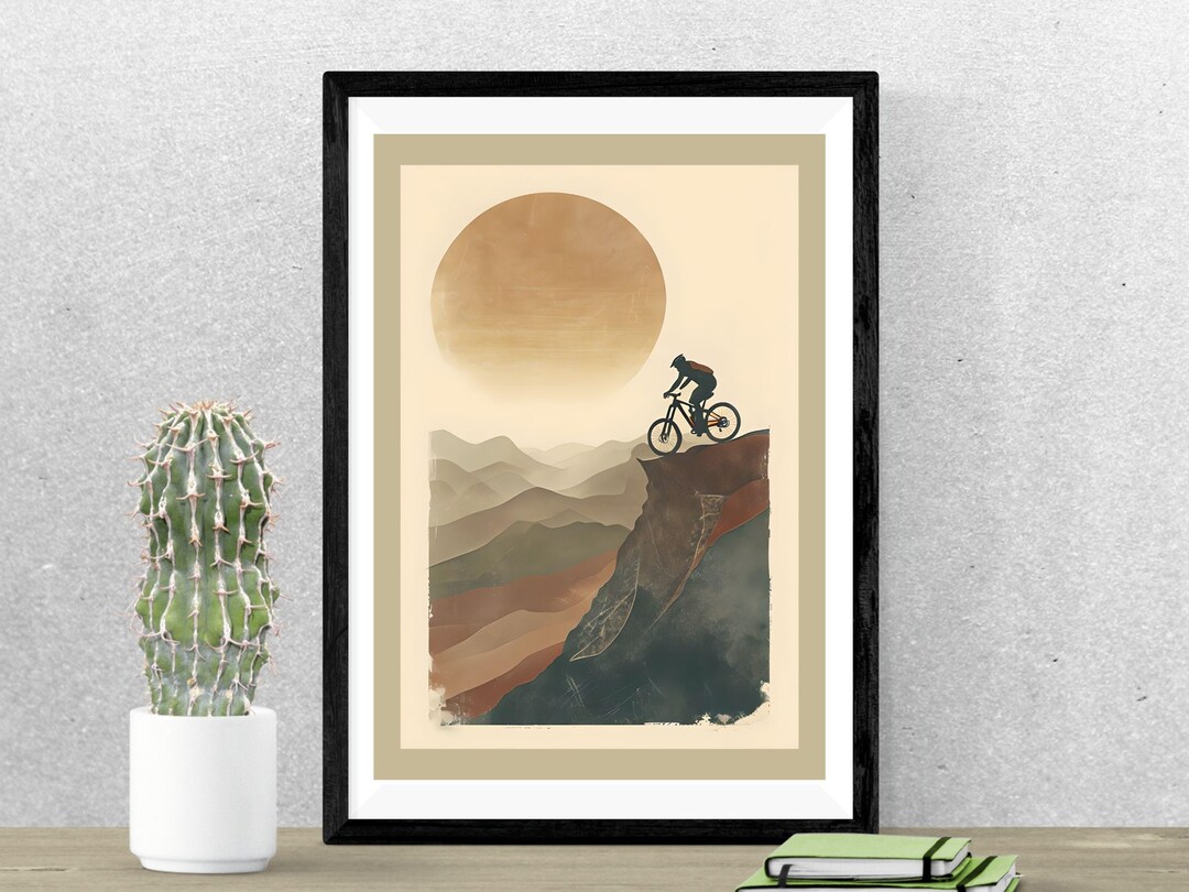 Mountain Bike Poster, Mountain Biking Art, Bike Wall Art, MTB Wall ...