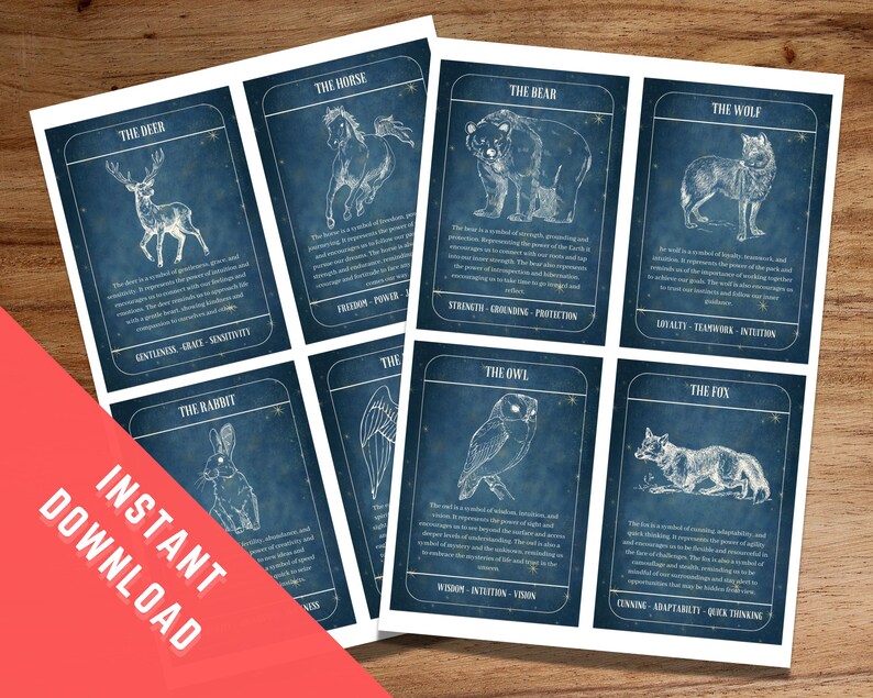 Printable Oracle Cards. Printable Oracle Deck. Instant Digital Download ...