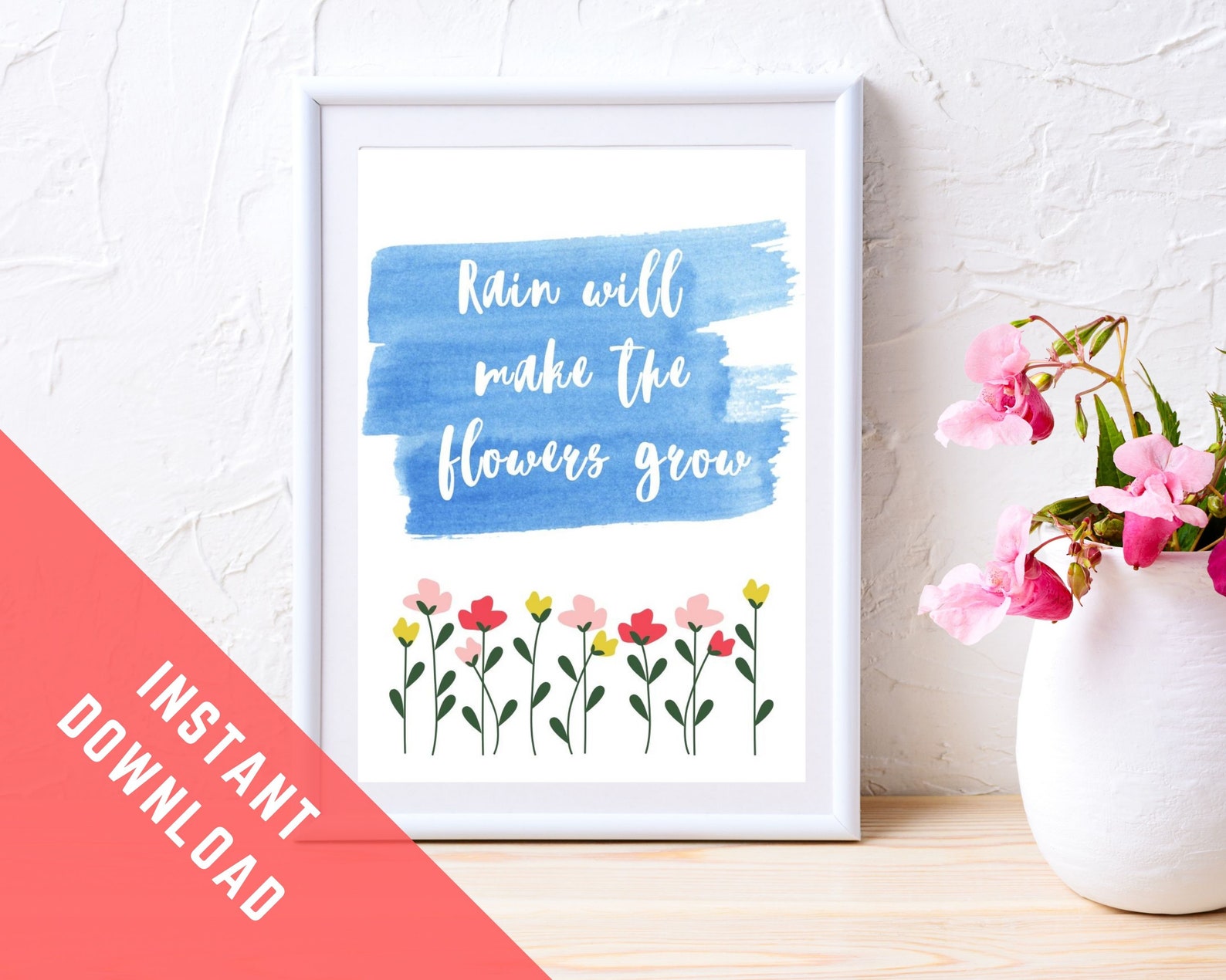 Les Miserables Quote Print Gardening Gift Instant Download "rain Will ...