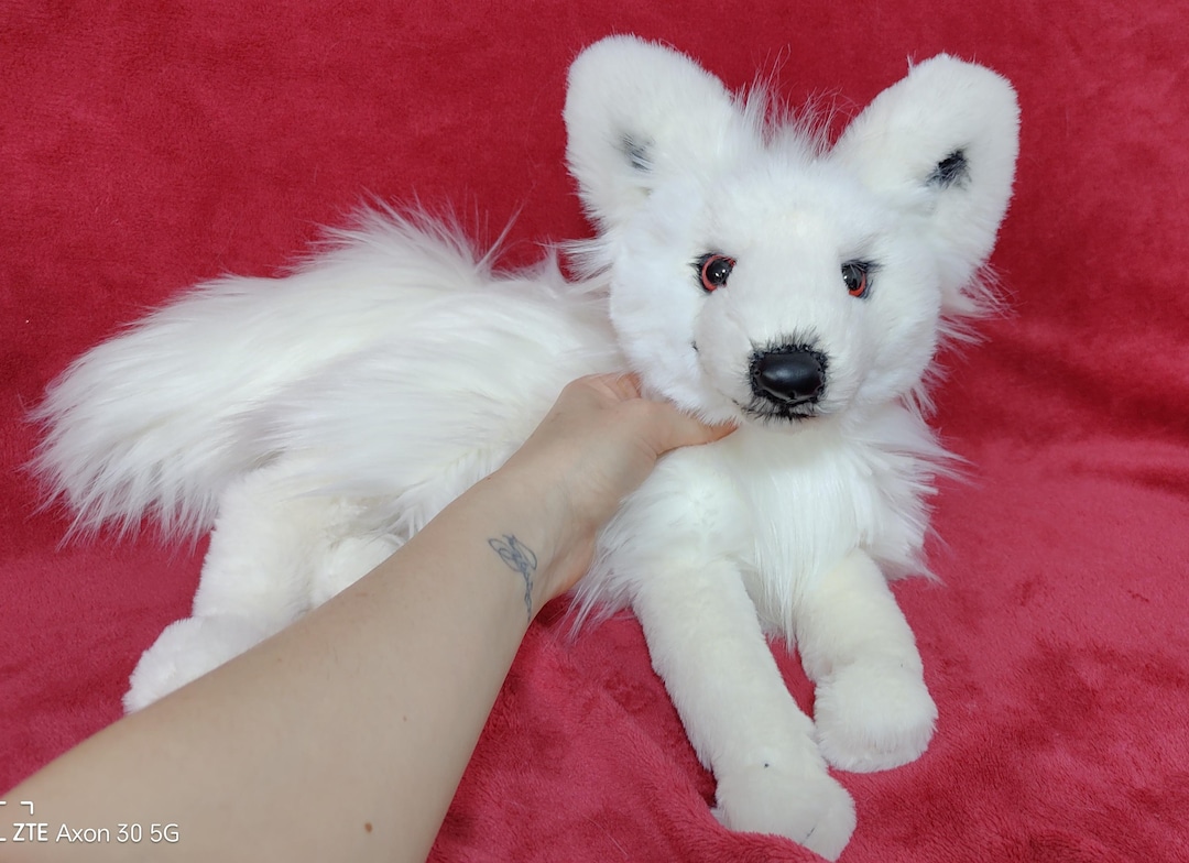 Made to Order! NOT in Stock! Weighted&floppy Full White Wolf Plush With ...