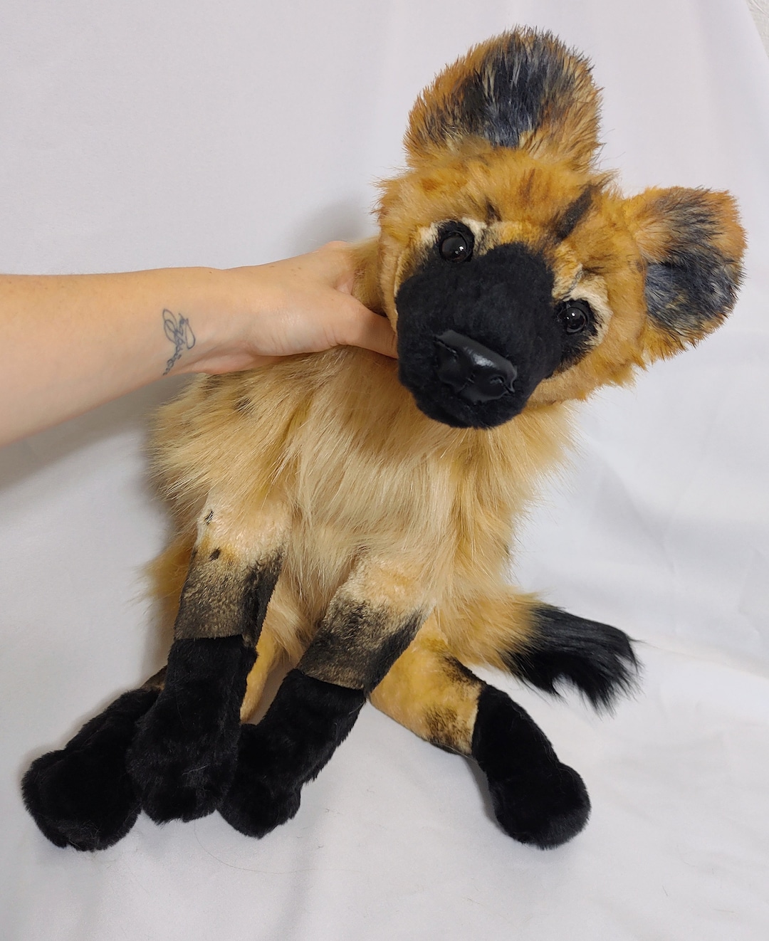 Made to Order! Not in Stock! Spotted Hyena Plush With Weighted Paws ...