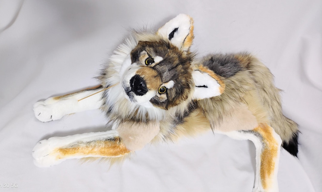 IN STOCK Weighted&floppy Timber WOLF Plush/ Big Size - Etsy