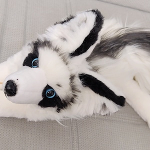 Made to Order! NOT in Stock! Baby Marble Fox Plush With Blue Eyes ...