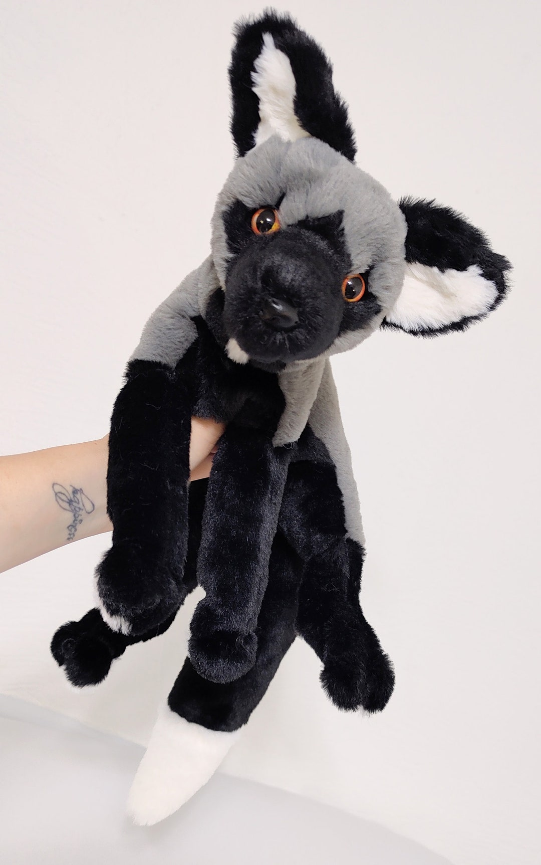 Made to Order! Baby Weighted and Floppy SILVER Fox Plush Made of Extra ...
