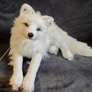 Made to Order ARCTIC Fox Plush/ Bigger Than Life-size - Etsy