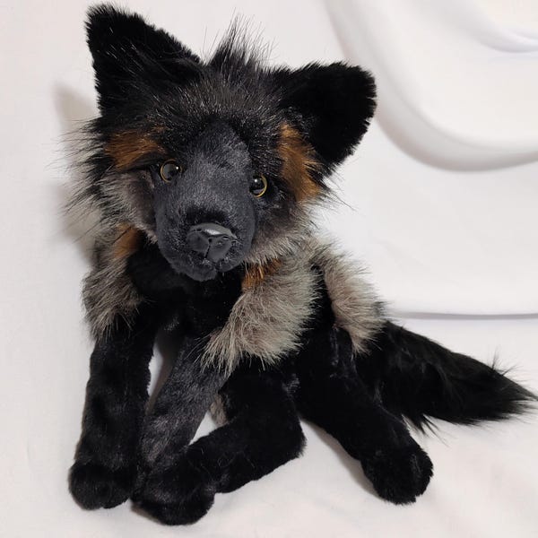 Realistic Wolf Plush - Etsy