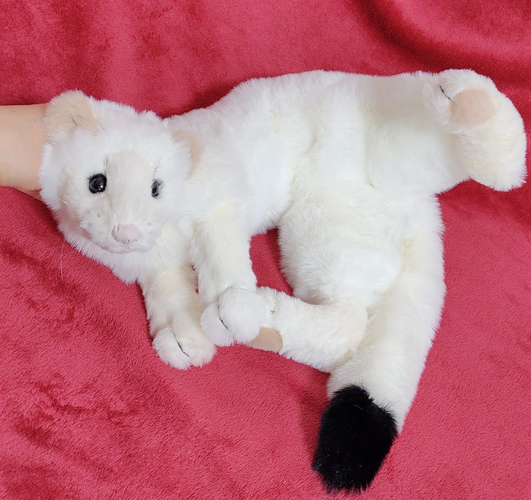 Made to Order! Not in Stock! Weighted&floppy Ermine Plush/ Stoat / Short-tailed Weasel Made of ...