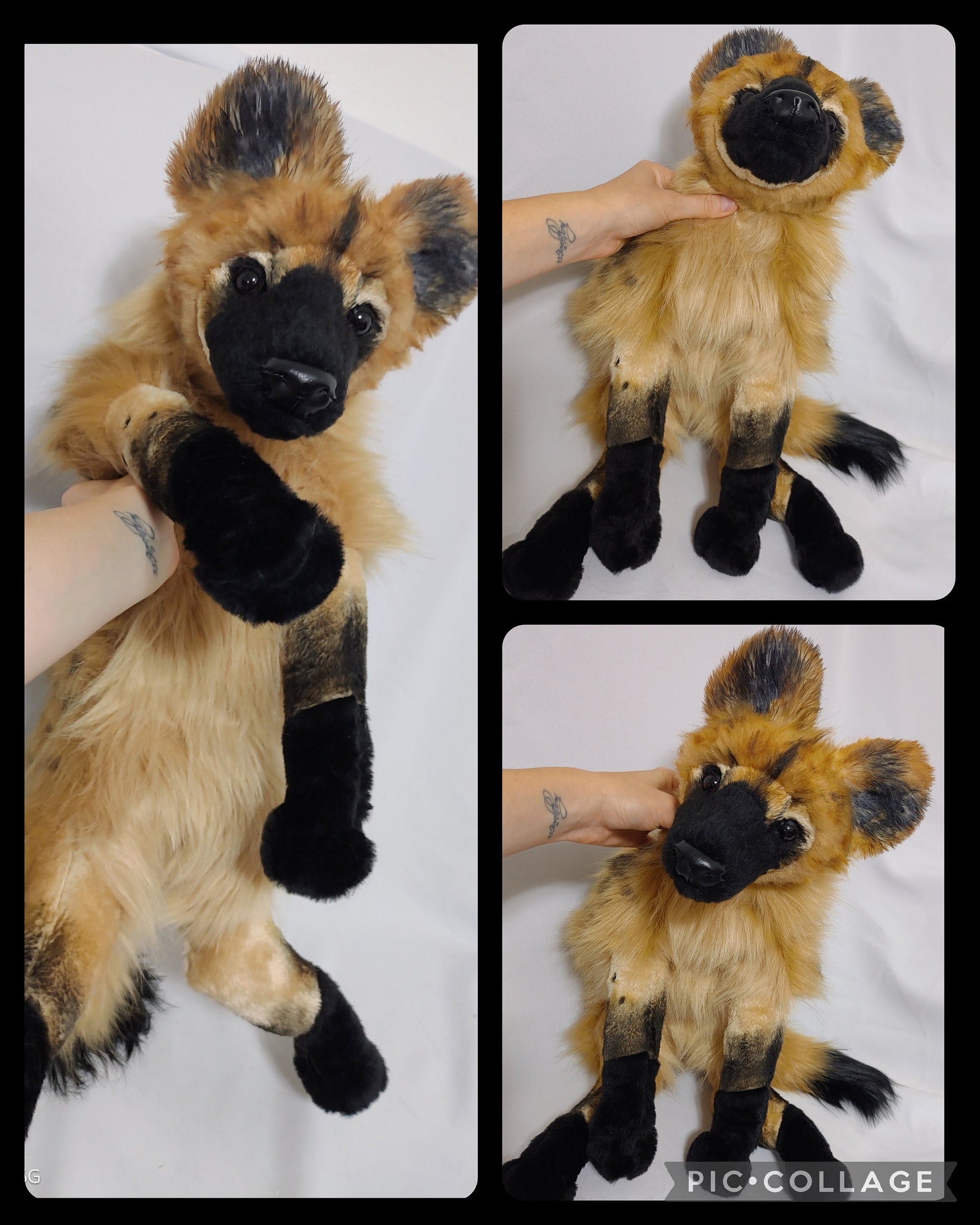 Made to Order! Not in Stock! Spotted Hyena Plush With Weighted Paws ...