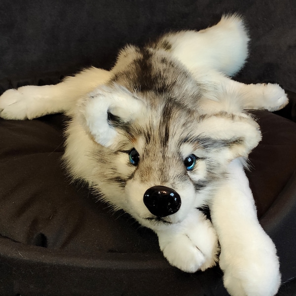 Realistic Wolf Toy - Etsy