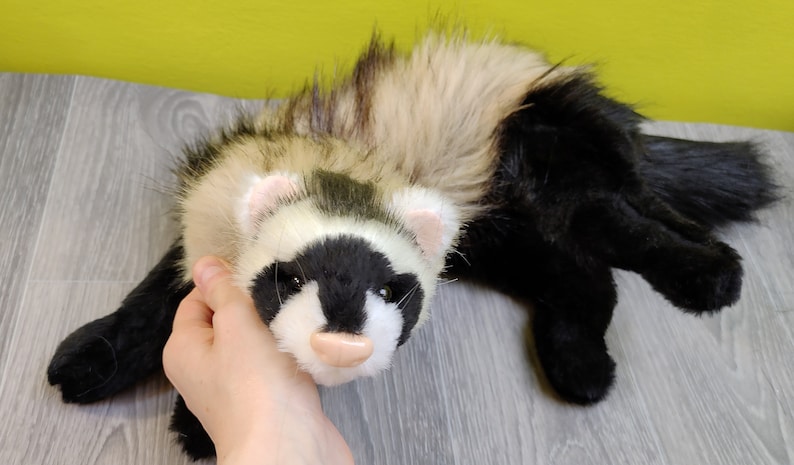 Made to Order! Beige-black Ferret With Black Mask/ Extra FLOPPY/ Solid ...