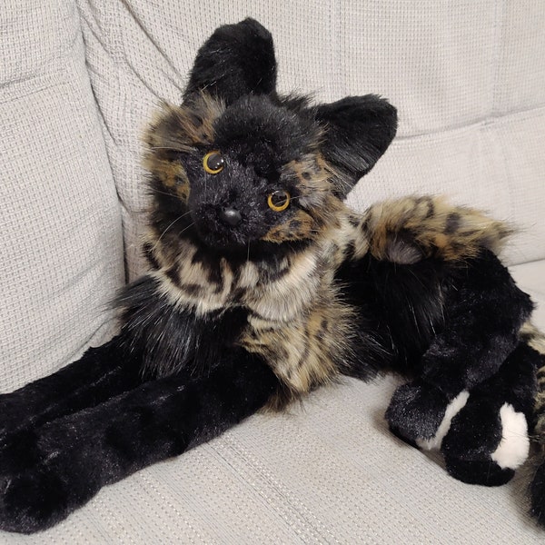 Floppy Black Cat Plush - Etsy