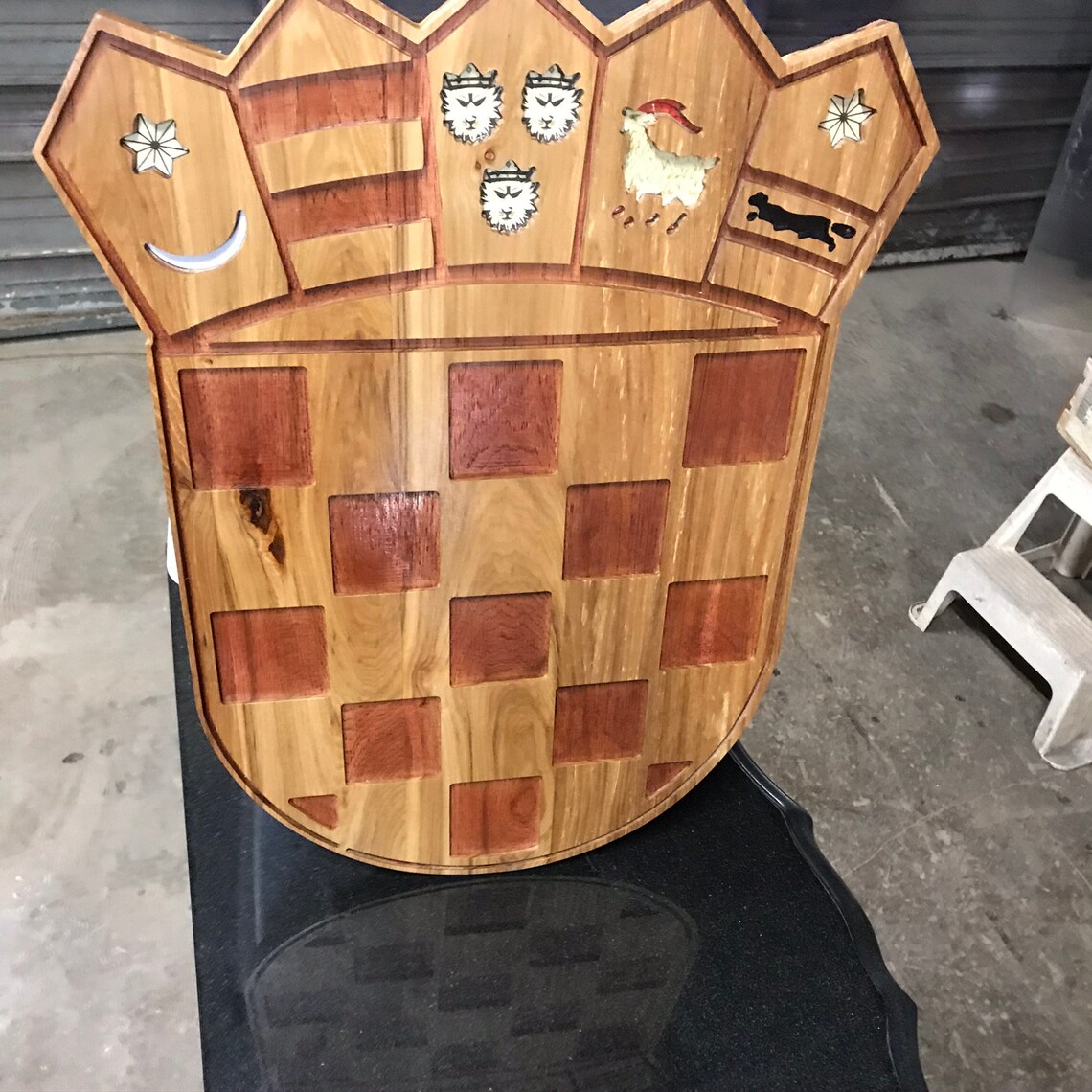 Croatian Coat of Arms, Wood Grb Sign, Croatia Flag - Etsy Canada