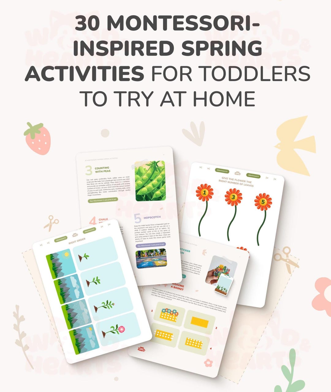 Montessori Inspired Spring Activities for Toddlers | PDF | Montessori ...
