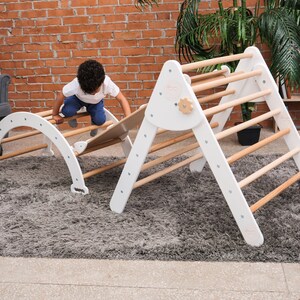 Climbing Set Activity Gym Climbing Triangle Montessori Furniture for ...
