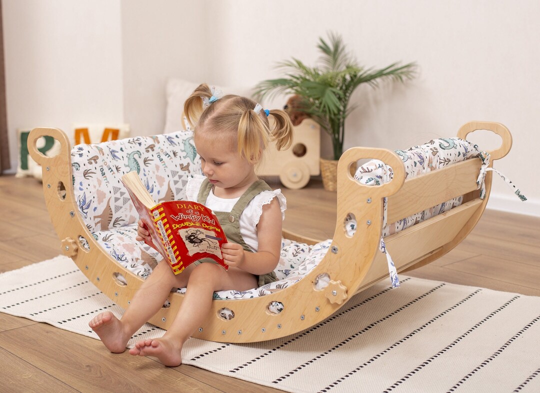 Nursery Decor Soft Play Cushion for Montessori Rocker, Waldor Child ...