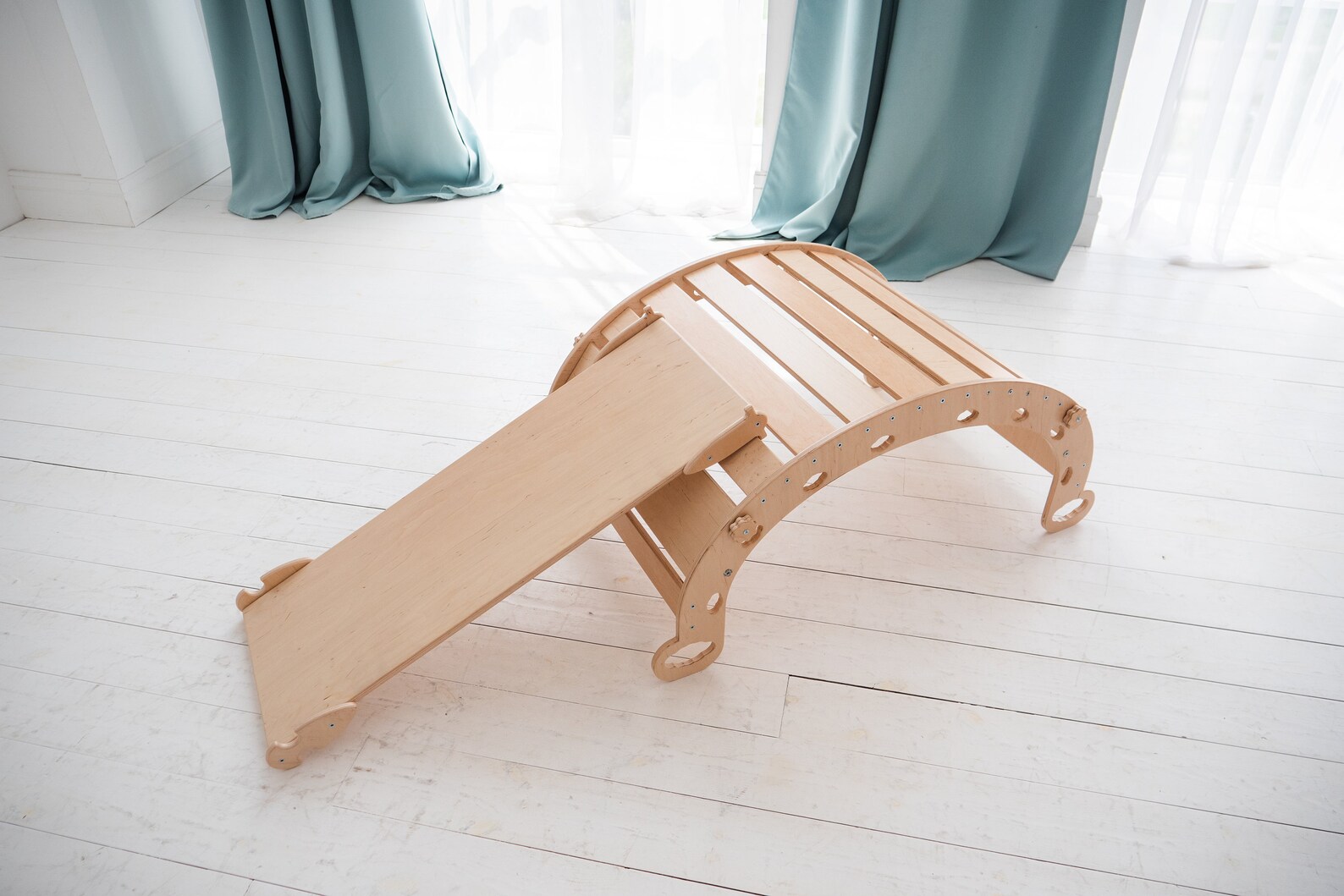Montessori Furniture With Rocking Board Gym for Kids Climbing - Etsy UK