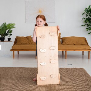 Standard Two-sided Climbing Ramp by Woodandhearts, Wooden Climber With ...