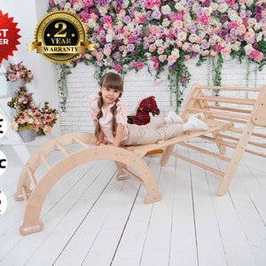 Montessori Climber Set: Climbing Triangle Two Sided Ramp - Etsy