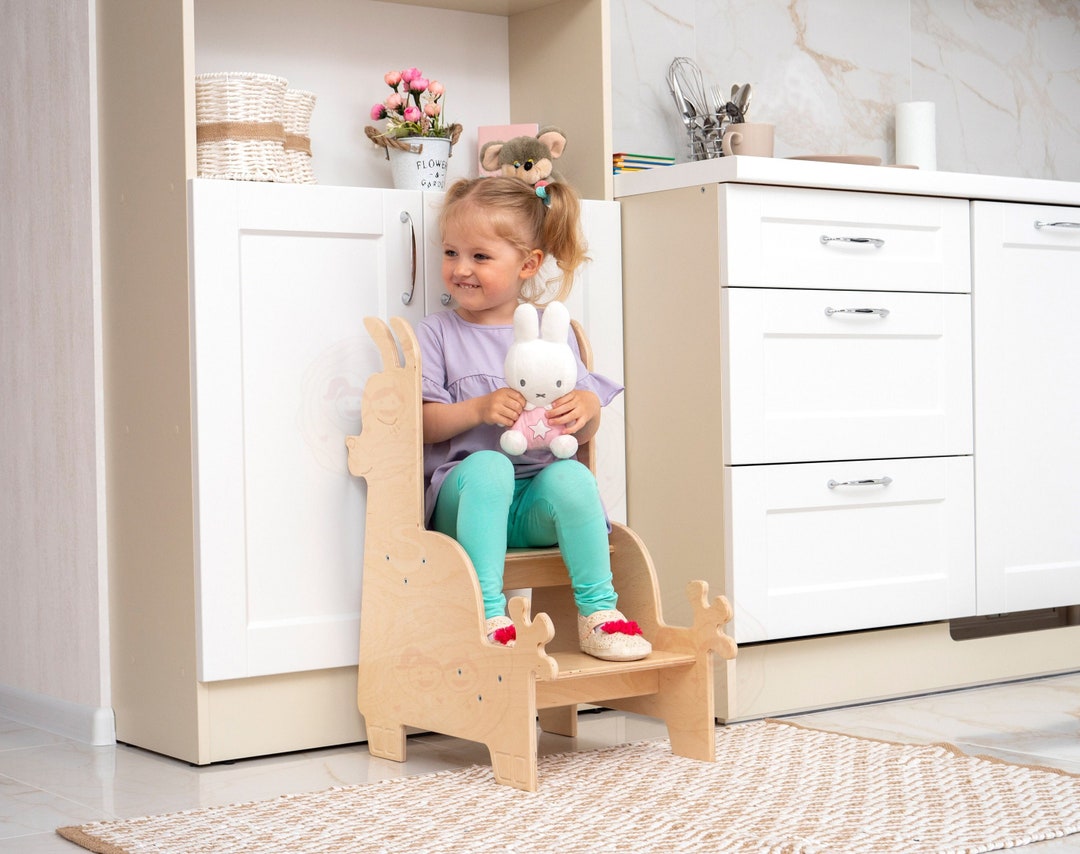 Montessori Toddler Ladder Step Desk Unique Gift for Kid, Waldorf ...