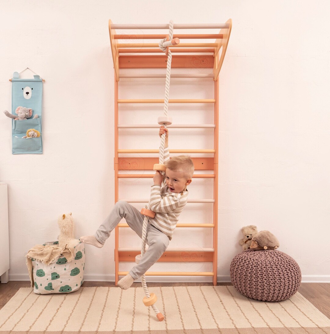 Montessori Toddler Swedish Ladder With Optional Rope Accessories ...