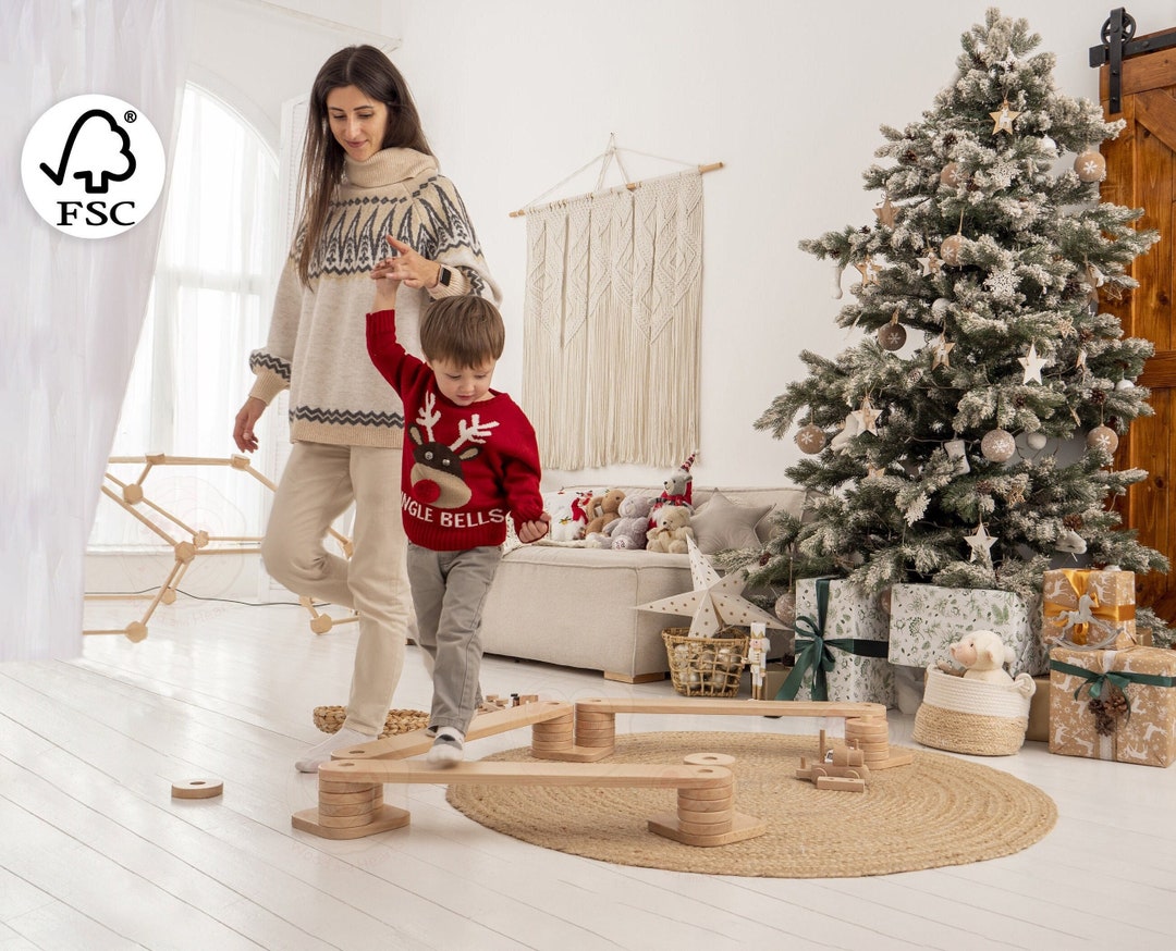 Wooden Balance Beam, Balance Toy, Montessori Balance Toys, Balance ...