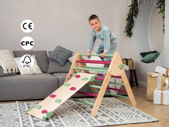 Colorful Transformable Climbing Triangle and Two-sided Ramp - Etsy