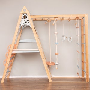 78x90 up to 8 Years Climbing Triangle Circle Teepee Playhouse With ...