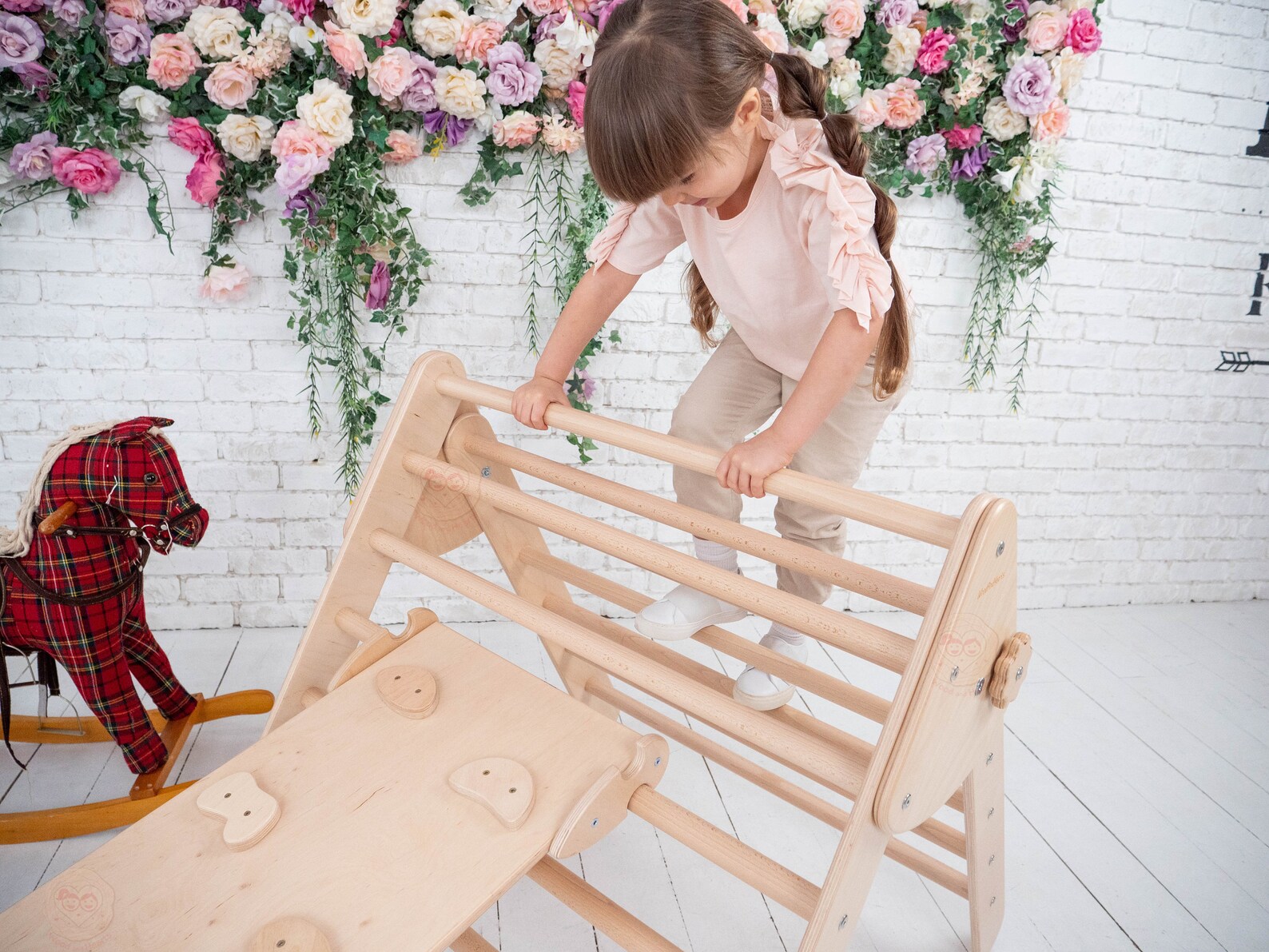 Montessori Climber Set: Climbing Triangle Two Sided Ramp - Etsy