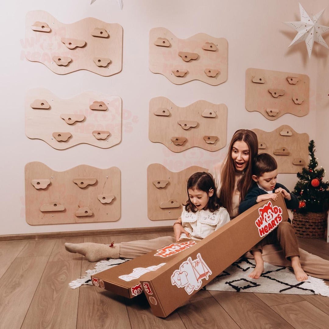 Indoor Rock Climbing Wall, Kids Wall, Playroom, System Wall, Montessori ...