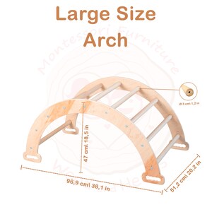 Set: 2 Climbing Ramps Triangle Arch Activity Gym Baby Climber Wood Play ...