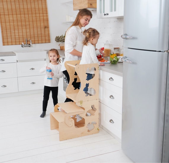Learning Chair Step Stool Montessori Furniture Learning Stool | Etsy