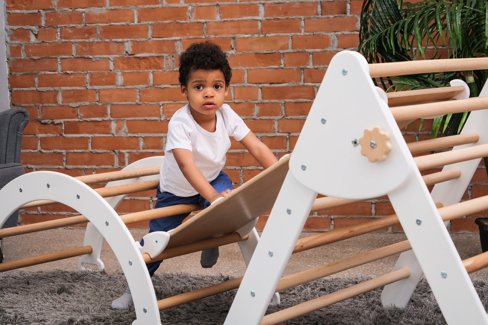Climbing set Activity Gym Climbing triangle Montessori | Etsy